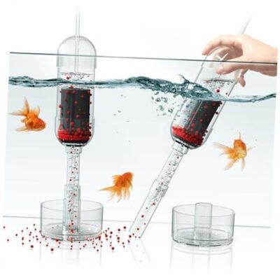 Aquarium Cleaner - No Grinding Fish Waste Remover with Automatic ...