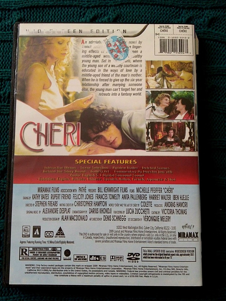 CHERI- DVD/HD - MICHELLE PFEIFFER R-ALL, LIKE NEW, FREE POST WITHIN AUSTRALIA | eBay