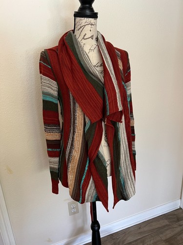 Goddis Sweater Women’s Size M/L Multicolor Open Front Cardigan Long ...