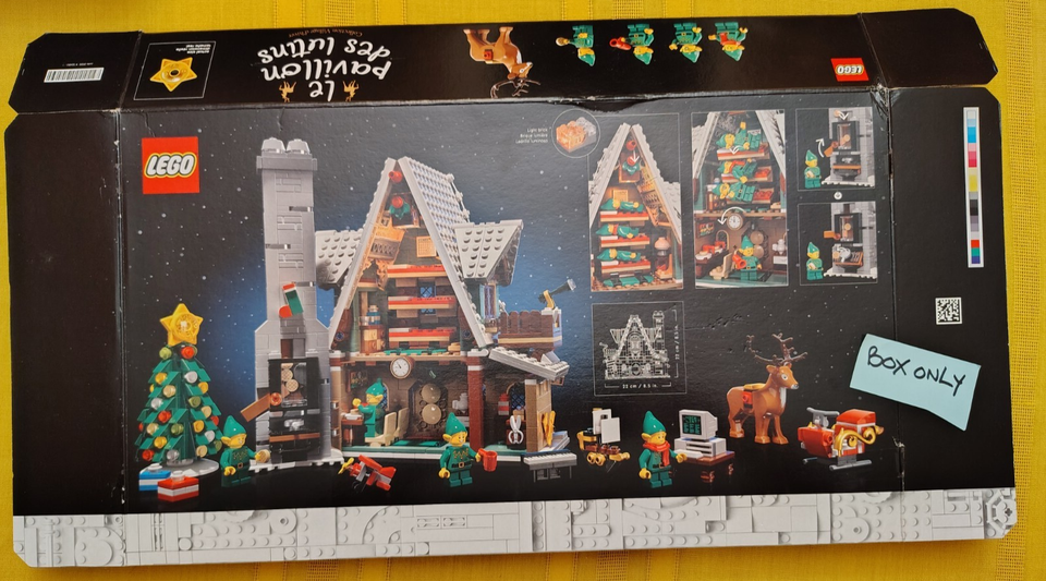 BOX ONLY Lego Winter Village - Elf Club House - 10275 - Unfolded *NO ...