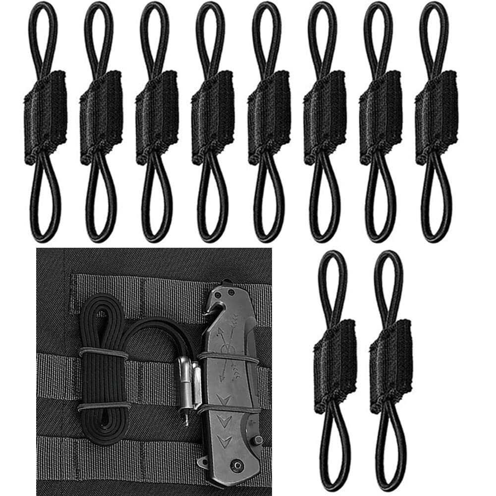 Tactical Gear Holder Clip Molle Elastic Webbing Retainer Binding Ribbon ...