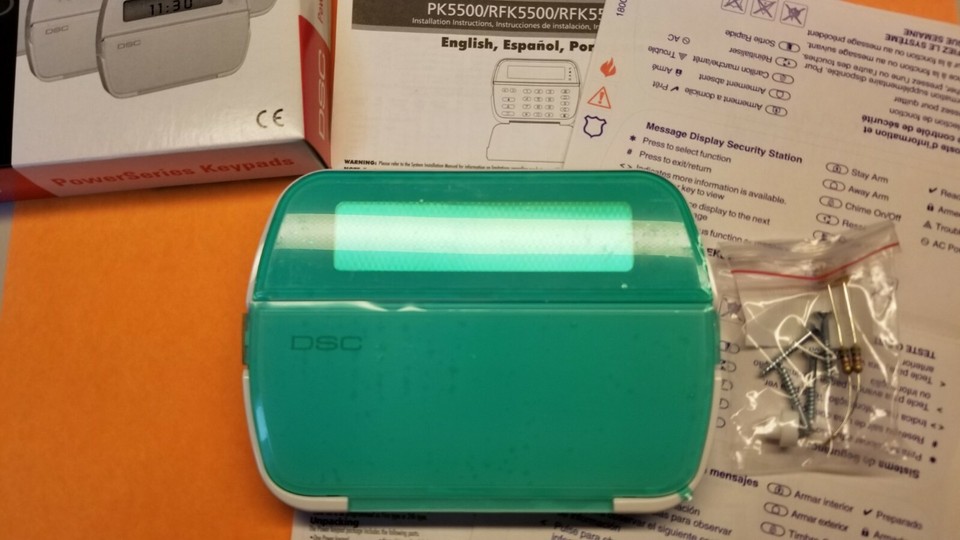 DSC RFK5500 Keypad LOT OF 4 Power Series LCD Full Message w/ 433 MHz ...