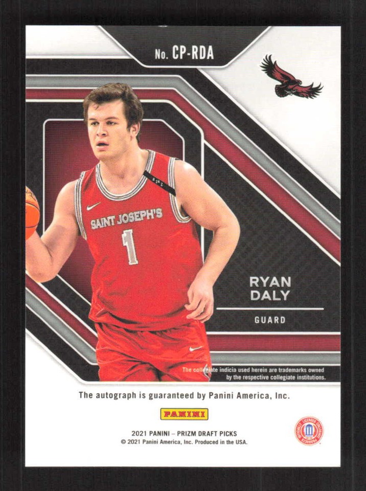 Ryan Daly Auto 2021 Panini Prizm Draft Picks College Penmanship #CP-RDA ...