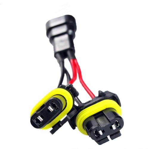 2pcs 9005 9012 Headlight Bulb Socket Adapter Female Connector Wiring ...