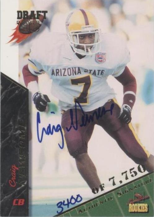 1995 Signature Rookies - Craig Newsome #55 Signatures /7750 (AU, RC ...