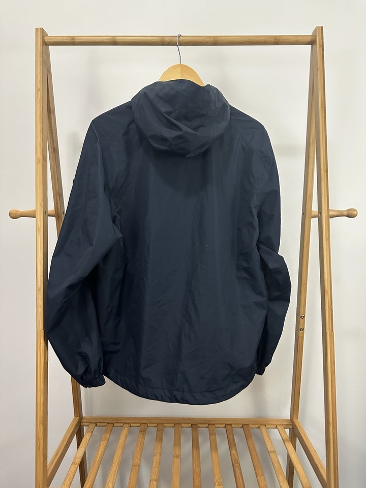 Chick-Fil-A Jacket Men's Blue Team Style Hooded Rain Coat Windbreaker ...