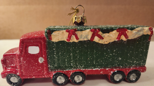 Semi Truck 18 Wheeler Trucker Christmas Tree Ornament NWT Plastic 4 ...