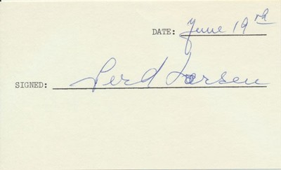 Gerd LARSEN / Signature Signed | eBay