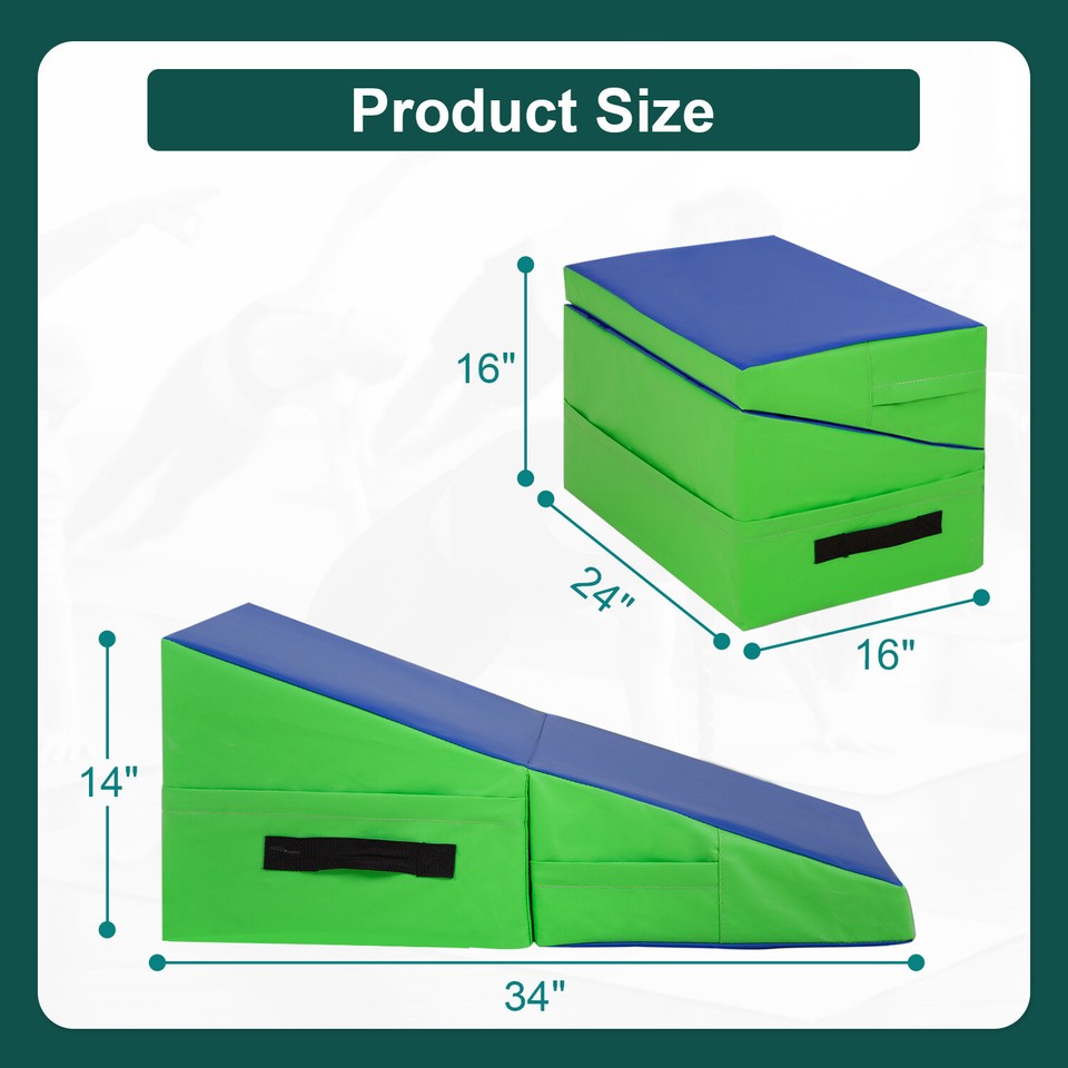 Gymnastics Mat Incline Tumbling Mats Folding Cheese Mat for Gymnastics ...