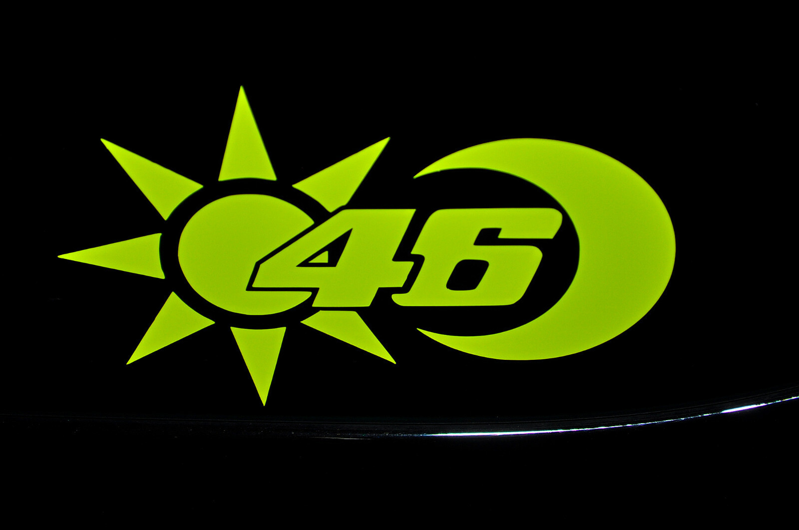 STICKERS XL vr46 FLUO N 46 VALENTINO ROSSI Moto GP ,vr46 FLUO 180x300mm ...