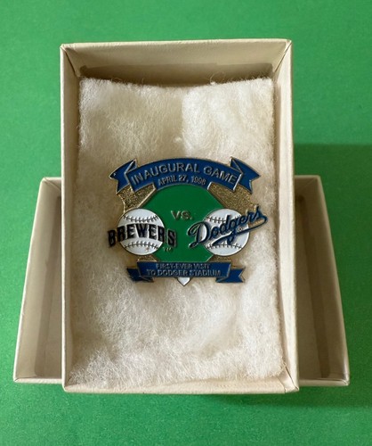 1998 Milwaukee Brewers vs Dodgers Inaugural Series Pin | eBay