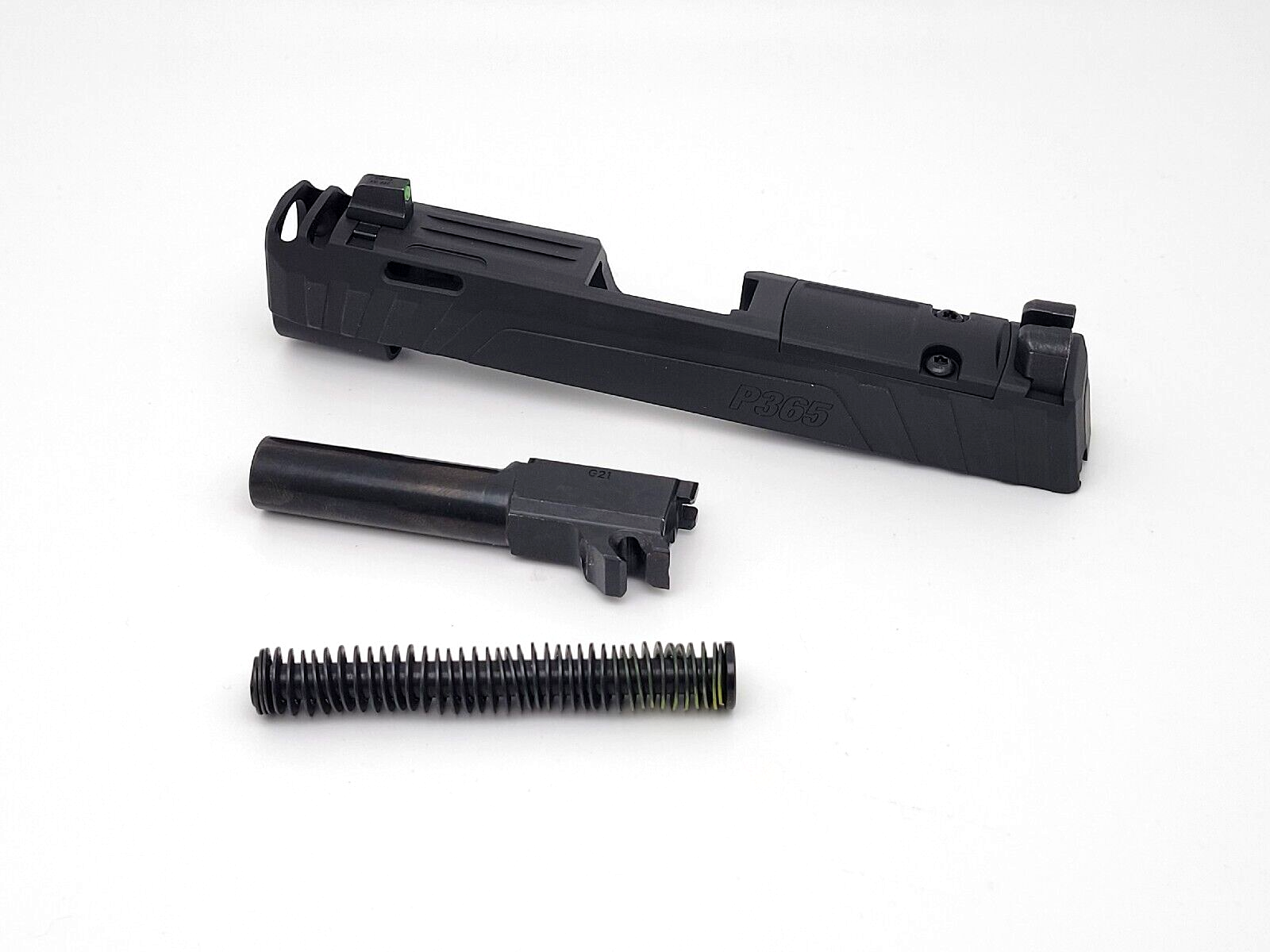 P365X SLIDE, 3.1", 9MM SPECTRE COMP ASSEMBLY, INTEGRATED COMP - BLACK W ...