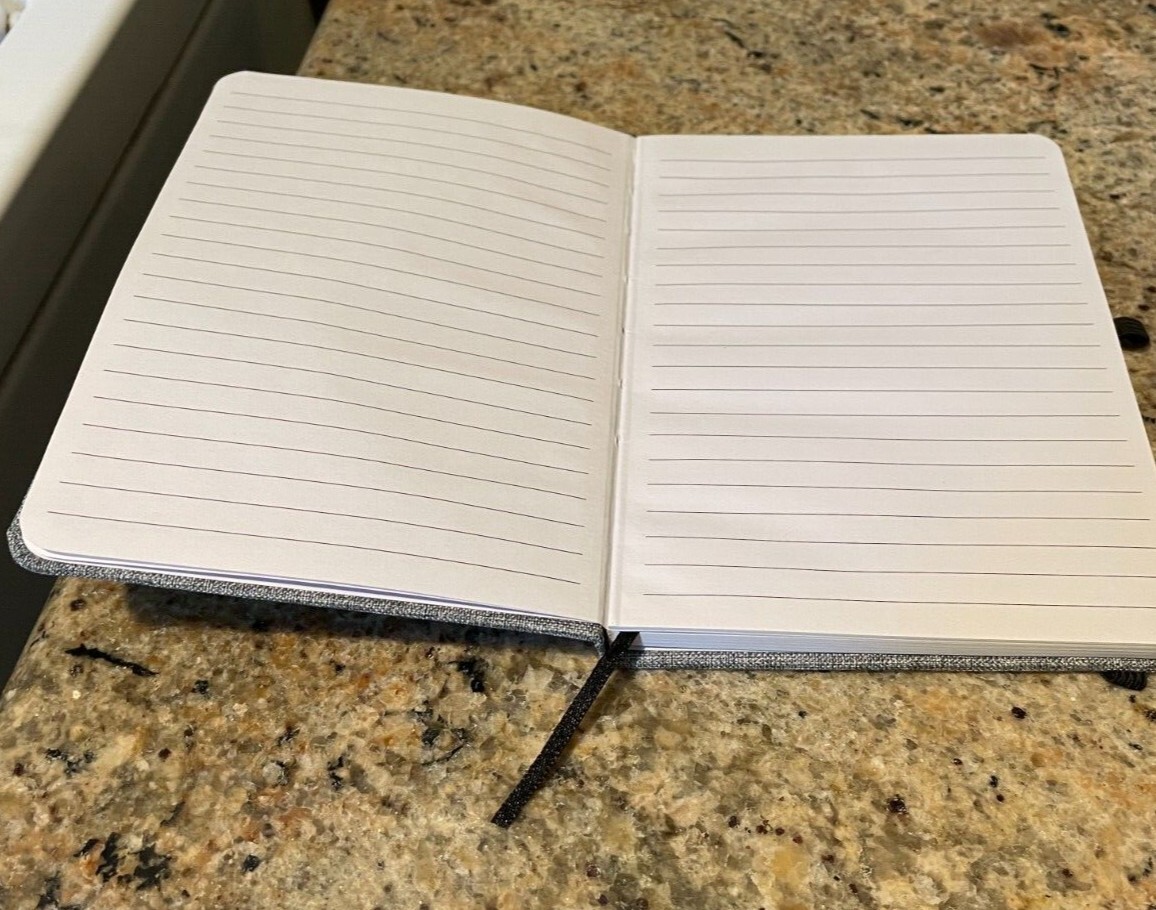 EVIVE Grey 5"x 7" Lined Journal Elastic Band Notebook | eBay