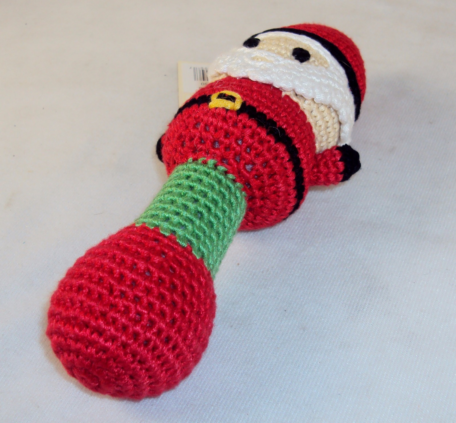 Hand Crocheted Baby Rattle ~ Choice Of Santa, Snowman, Or Reindeer ...