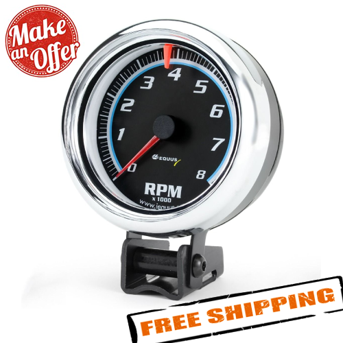 EQUUS E6076 2-1/2" Mini Chrome Tachometer | eBay