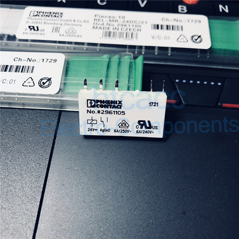 NO.2961105 Phoenix Contact Power Relay 6A 250VAC 24VDC 5 Pins 5PCS | eBay