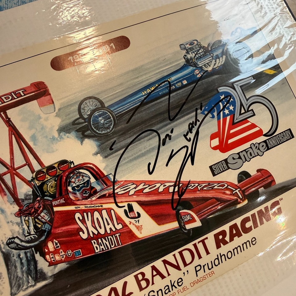 NHRA Drag Racing Memorabilia Lot Autographs Programs Tickets 1990s ...