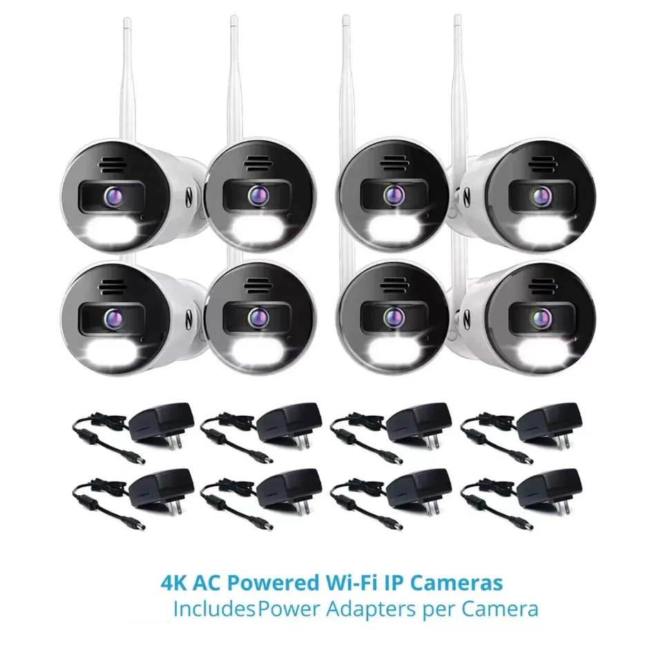 Night Owl CL-BT8WN-18L 4K HD Wi-Fi Security System with 8 Cameras, 1TB ...