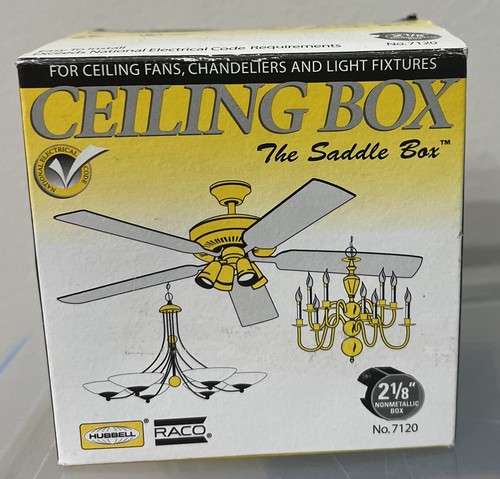 RACO 4-in. Round, Non-metallic Ceiling "Saddle Box", No. 7120, for ...