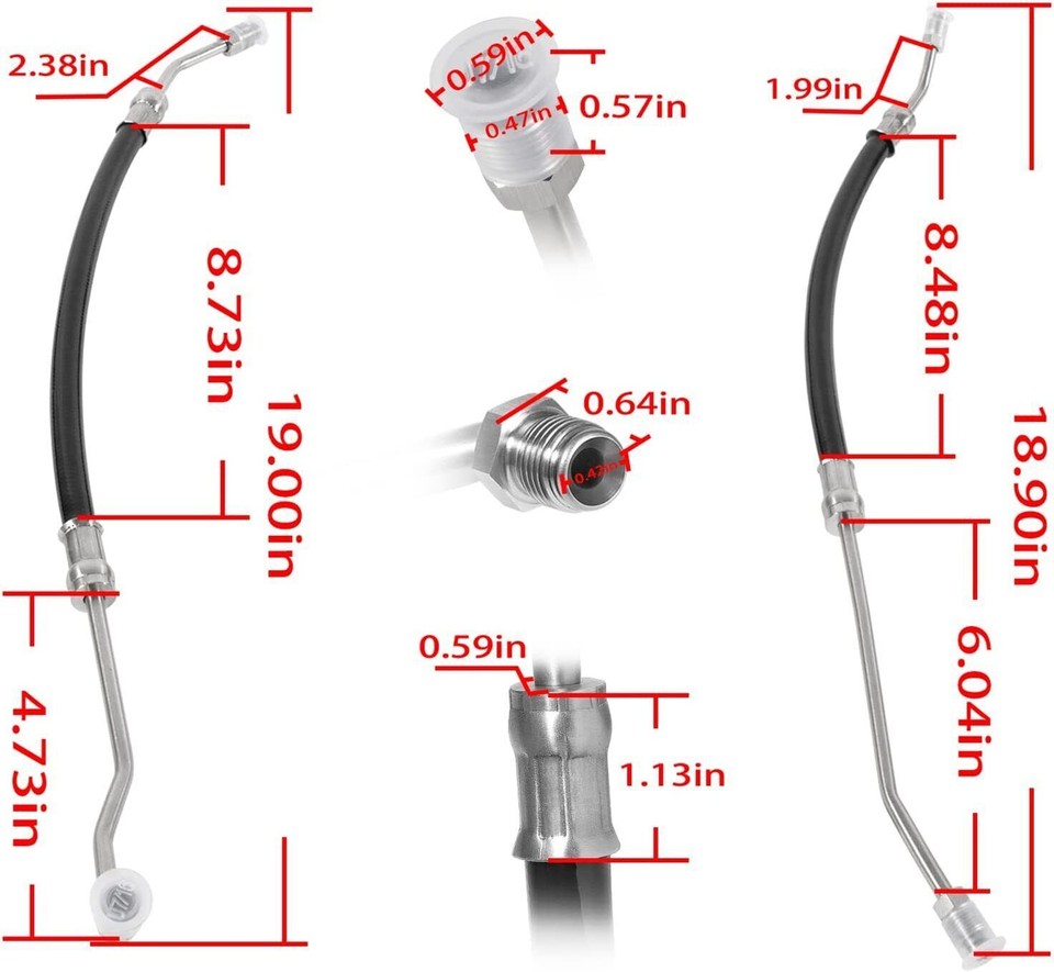 Volvo Penta DPH TRIM &TILT Steering Cylinder Hydraulic Hose Line Kit ...