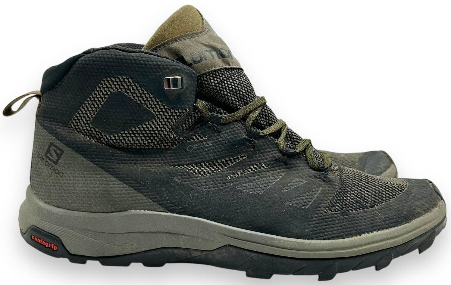 Size 9 - Salomon Outline Mid Gore-Tex Beluga/Black/Capers for sale ...