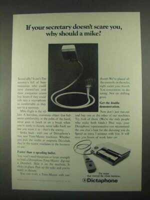 1967 Dictaphone Time-Master Dictation Machine Ad - Your Secretary | eBay