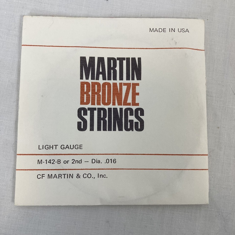 Martin Light Gauge Bronze Guitar Strings USA Made Lot of 4 M143 M142 ...