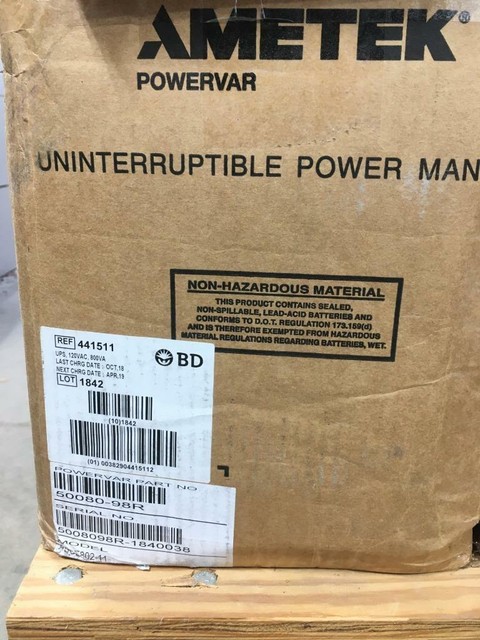 C74 UPS Ametek Powervar Abce802-11 50080-98r for sale online | eBay