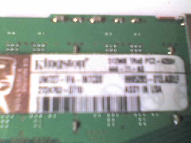 2x Kingston, UW727-IFA-INTCOS 512MB PC2-4200F FB-DIMM Server 240-Pin ...
