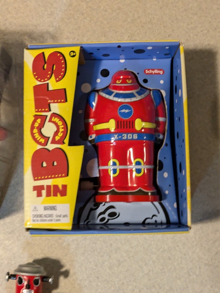 Wind Up Toy Lot - Atomic Robot, Rover The Space Dog And A Tin Bot | eBay
