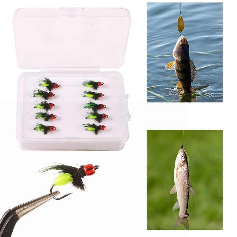 Waterproof Box Orderly and Dry Storage for 10pcs Fly Fishing Flies Kit ...