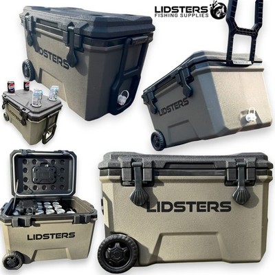 Lidsters Fishing Deluxe Cooler Wheeled Ice Box 36L Fits 53 Cans Carp ...
