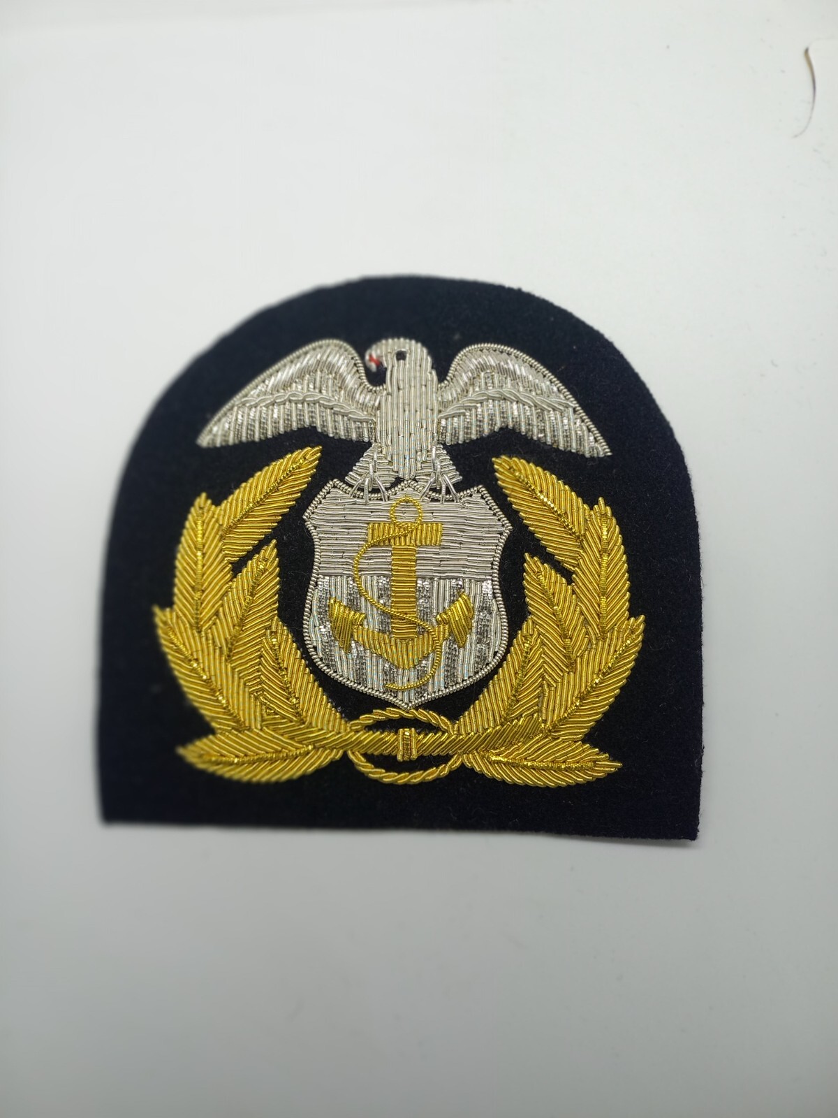 US MERCHANT Marine embroidered patch Maritime Service Officer Bullion ...