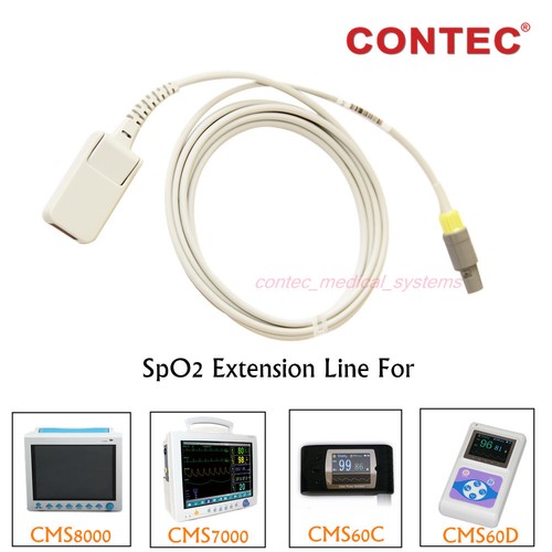 Extension Cord Line Connect SpO2 probe to CONTEC Patient Monitor/Pulse ...