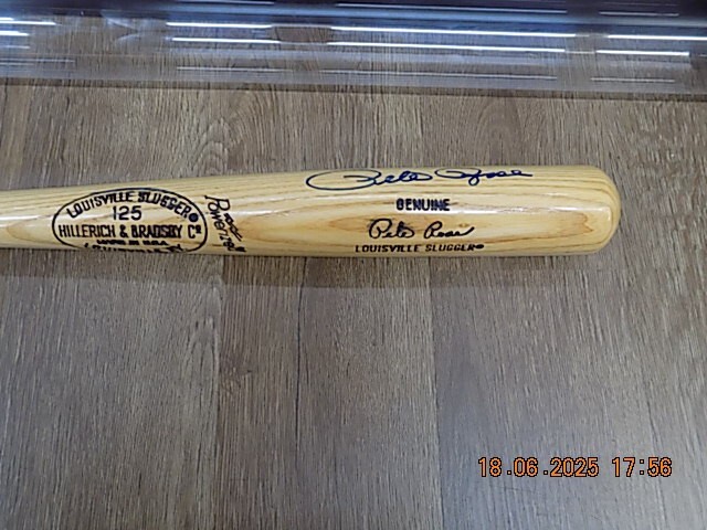 Pete Rose Signed Blonde Louisville Slugger Bat Pete Rose Bat w/COA from ...
