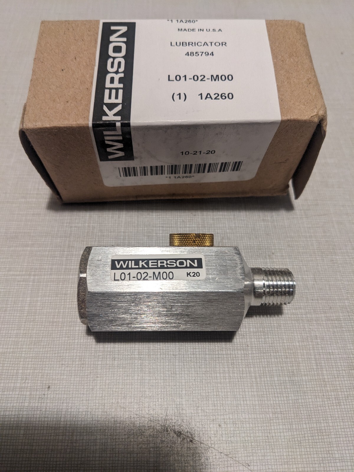 Wilkerson In-Line Lubricator, L01-02-M00 (1)1A260. | eBay