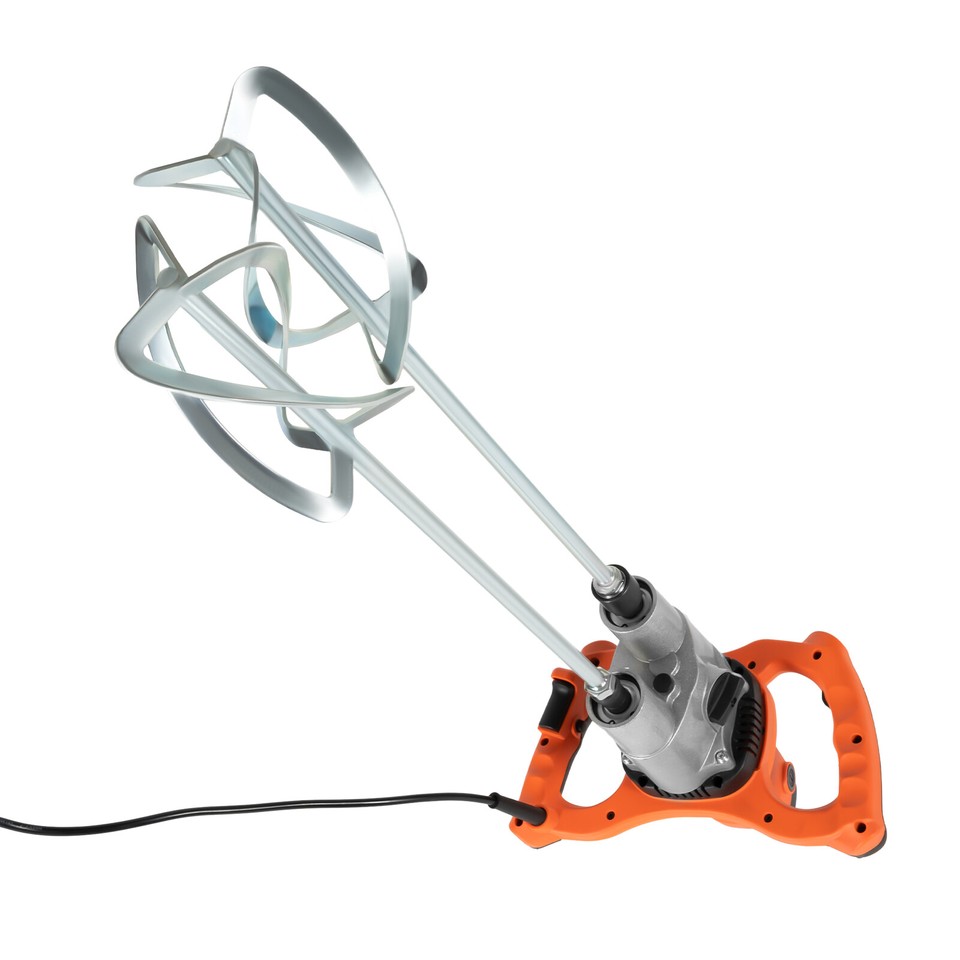 1800W Electric Mortar Mixer Double Paddle 2 Speed Cement Grout Concrete ...