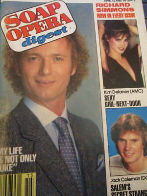 Tony Geary, Kim Delaney, Jack Coleman - Soap Opera Digest Magazine 1982 ...
