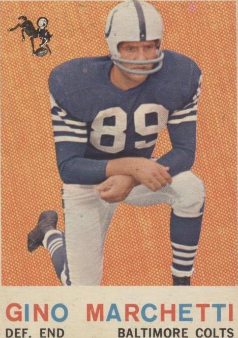 1959 Topps Gino Marchetti #109 for sale | eBay