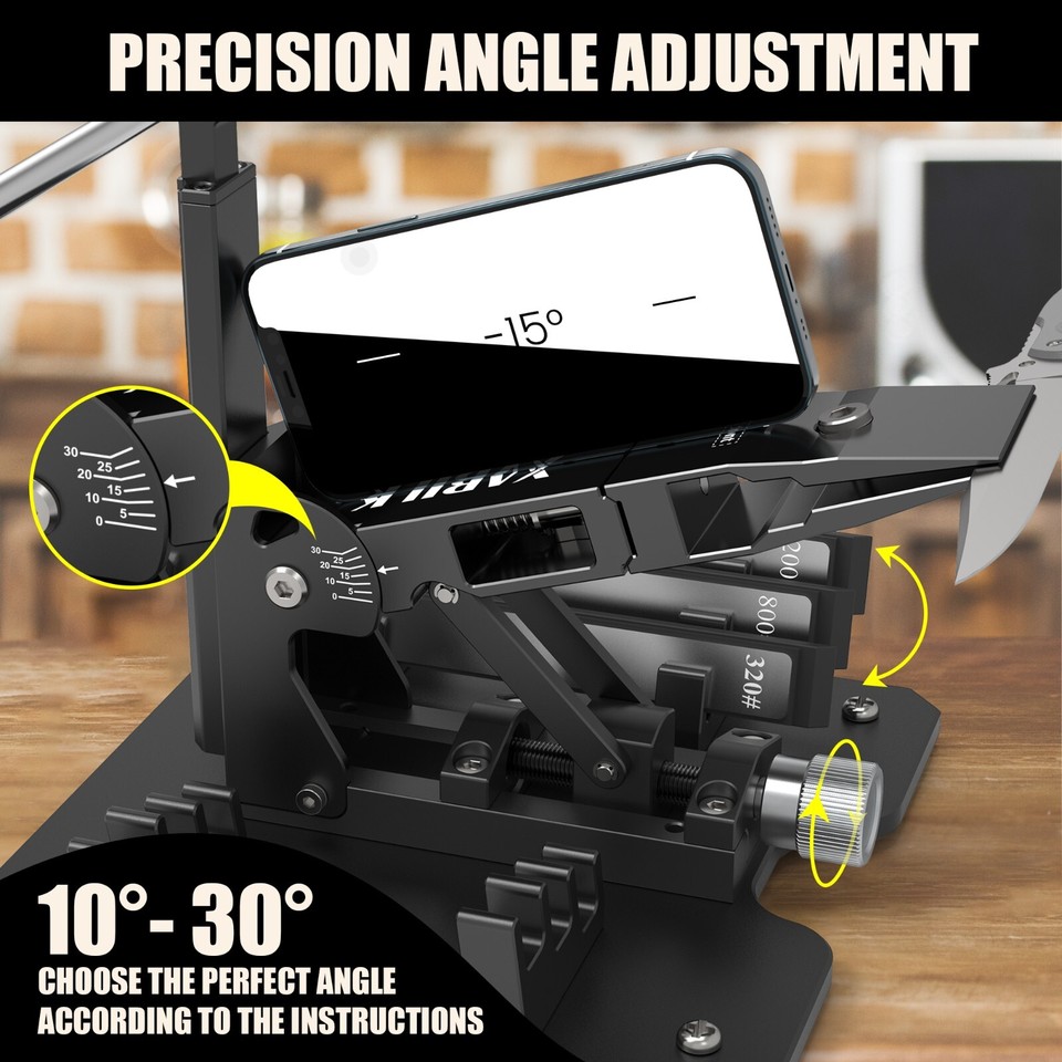 XARILK PRO Precision Knife Sharpener System GEN 2 W/Diamonds (320# 800 ...