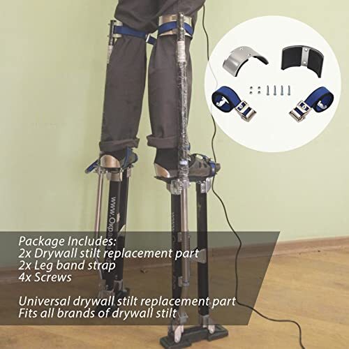 Drywall Stilt Replacement Parts, Universal Stilt Accessories Kit, Easy ...