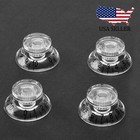 4x Electric Guitar Control Knobs Clear Speed Top Hat Bell Knobs For SG ...