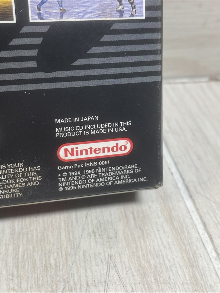 Killer Instinct Super Nintendo SNES Original BOX & TRAY ONLY | eBay