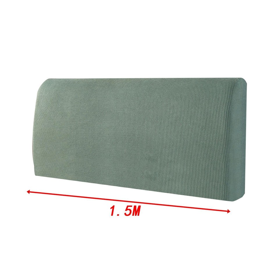 Bed Headboard Cover Small Square Jacquard Bed Head Cover Dustproof Bed ...