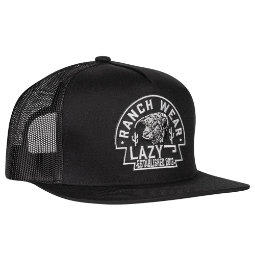 Lazy J Ranch Wear Classic Arrowhead Black & White Trucker Cap ...