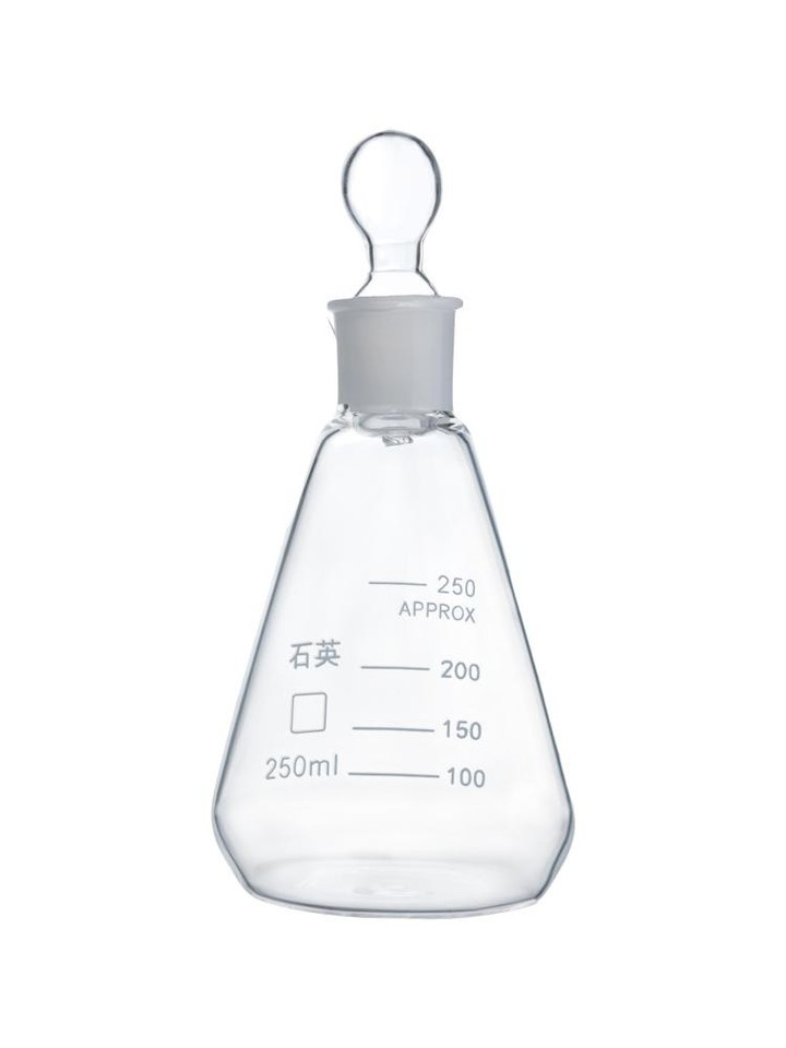 Quartz Erlenmeyer Flask 25ml-2000ml Conical Lab Glassware High Temp ...