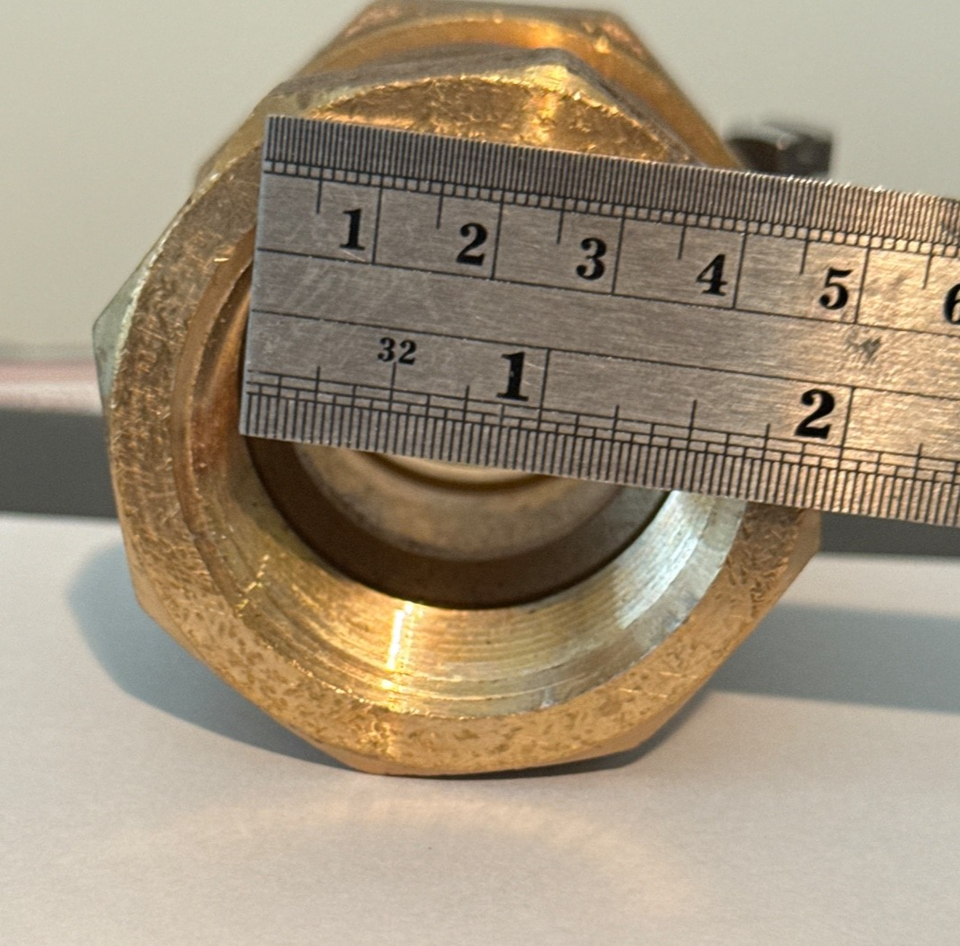 Mueller Brass Straight Coupling 1-1/2" CTS x 1-1/2" FIPT Connector | eBay