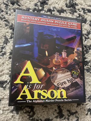A is for Arson The Alphabet Murder Series 500 Piece Mystery Puzzle ...