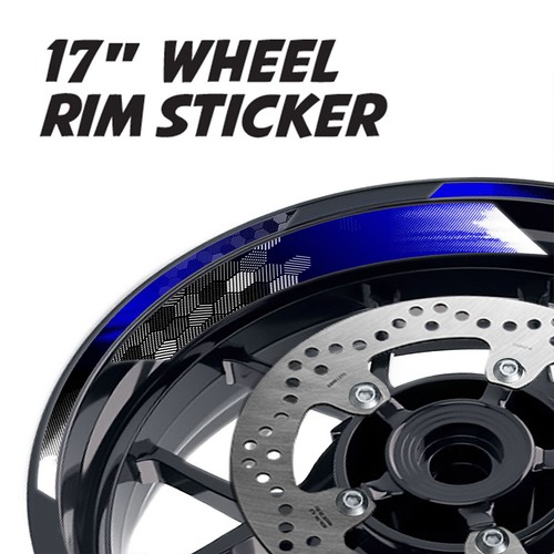 Blue Vinyls Rim Sticker 17" GB18 For Aprilia RSV4 R APRC 11-15 14 13 12 ...
