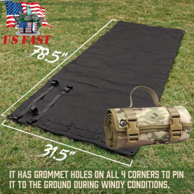 Tactical Shooting Mat Portable Roll Up Non-Slip Foldable Camping ...
